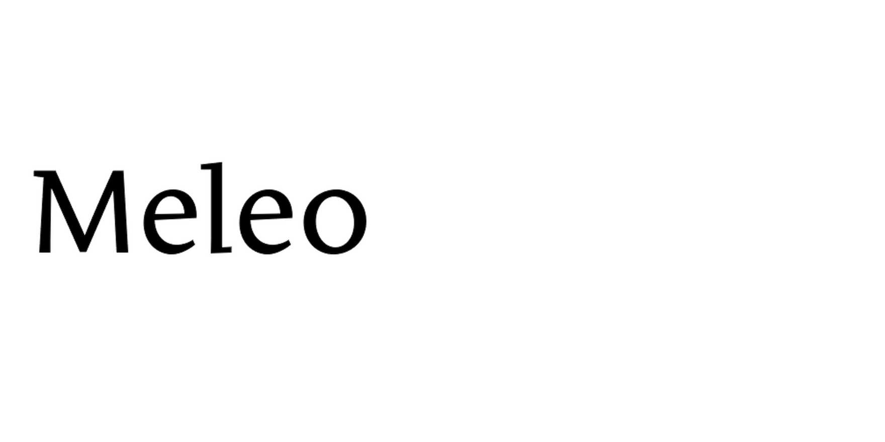 Meleo in use - Fonts In Use