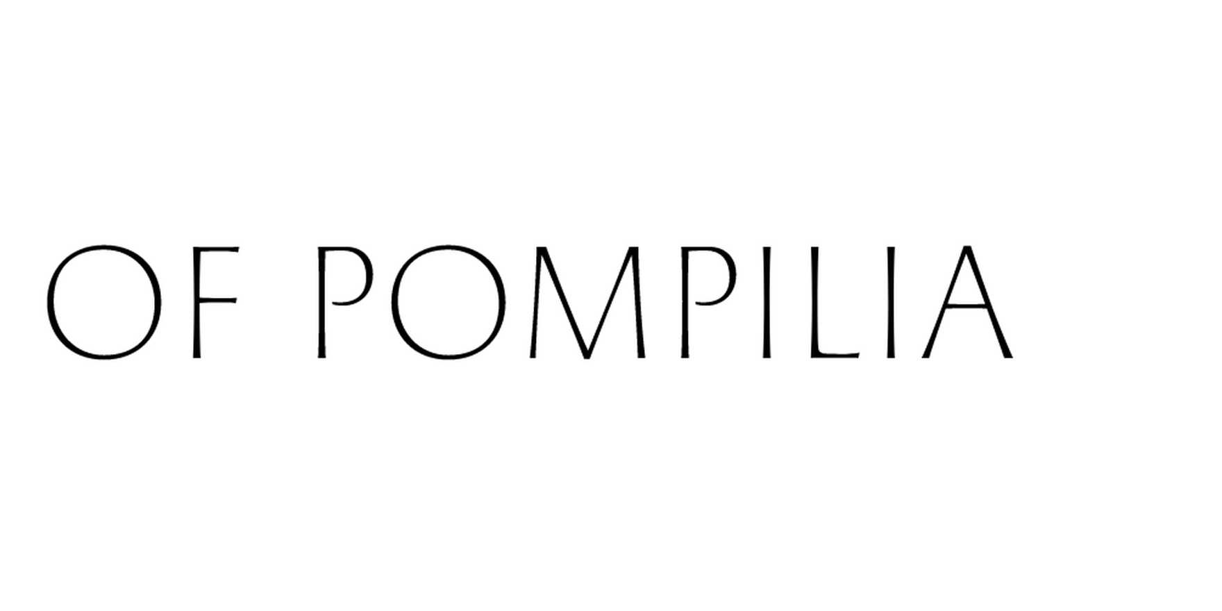 OF Pompilia in use - Fonts In Use