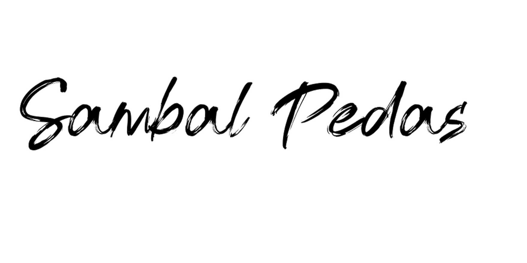 Sambal Pedas in use - Fonts In Use