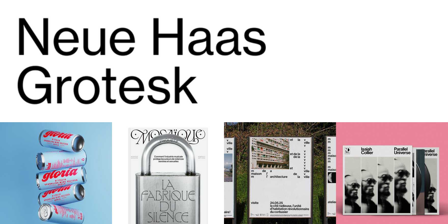 Neue Haas Grotesk in use - Fonts In Use