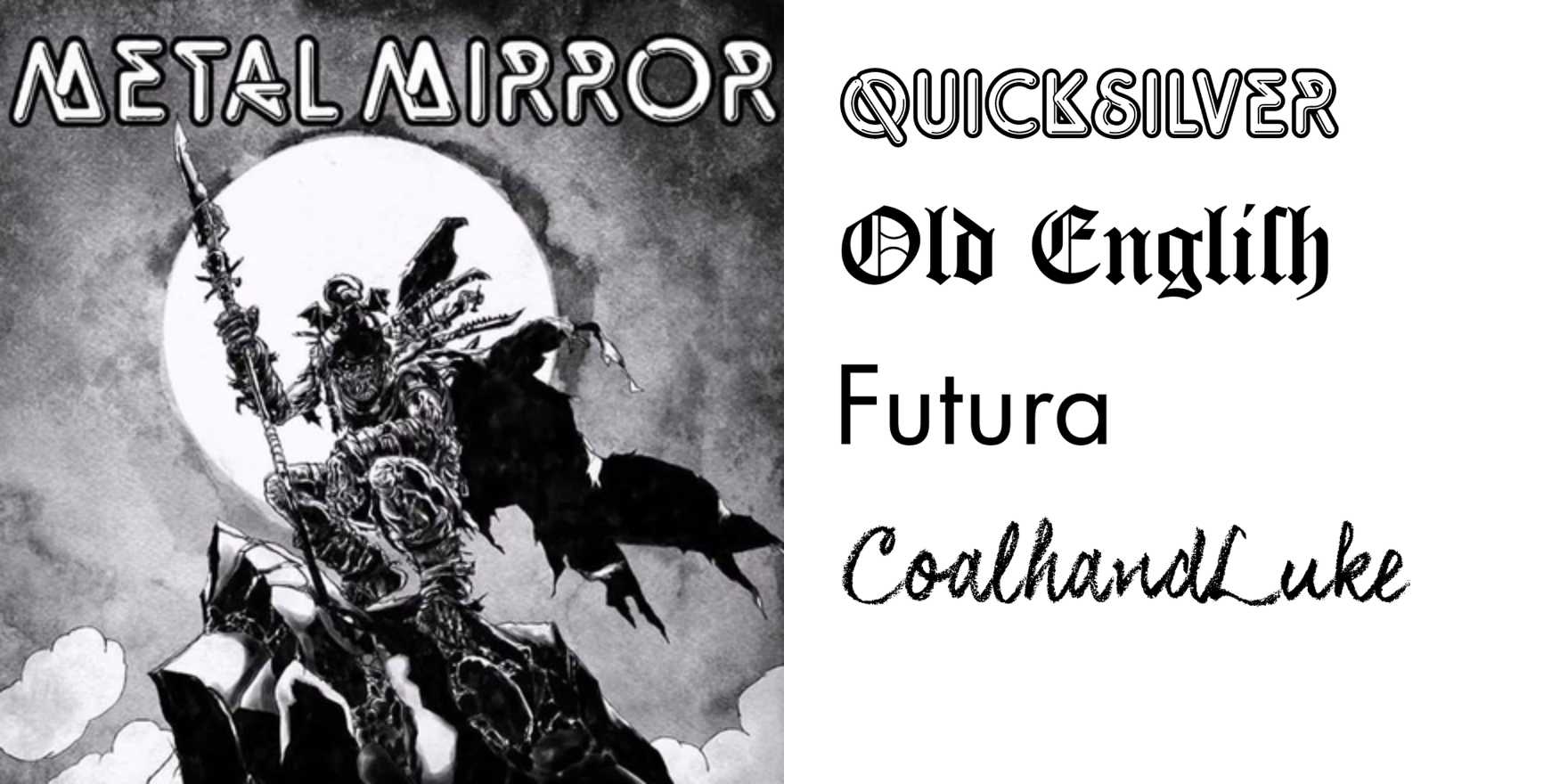 Metal Mirror band logo - Fonts In Use