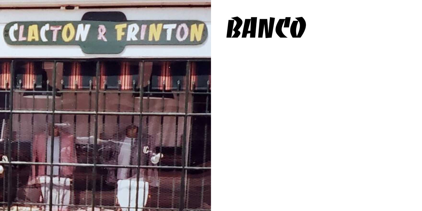 Clacton & Frinton sign - Fonts In Use