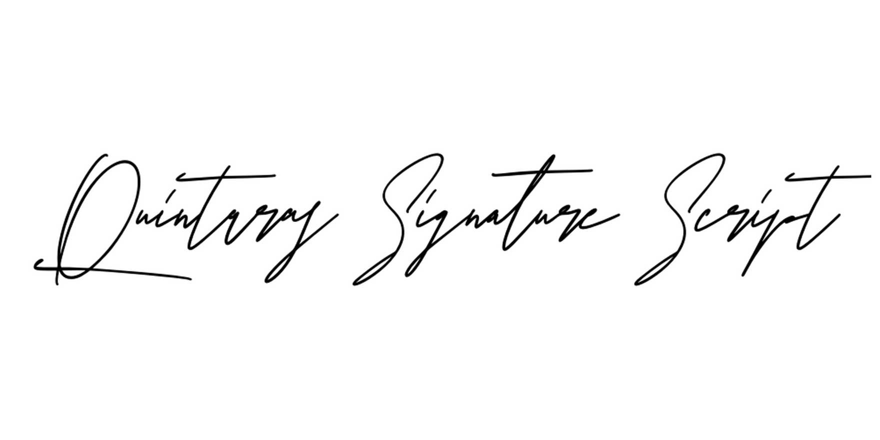 Quintaras Signature Script in use - Fonts In Use