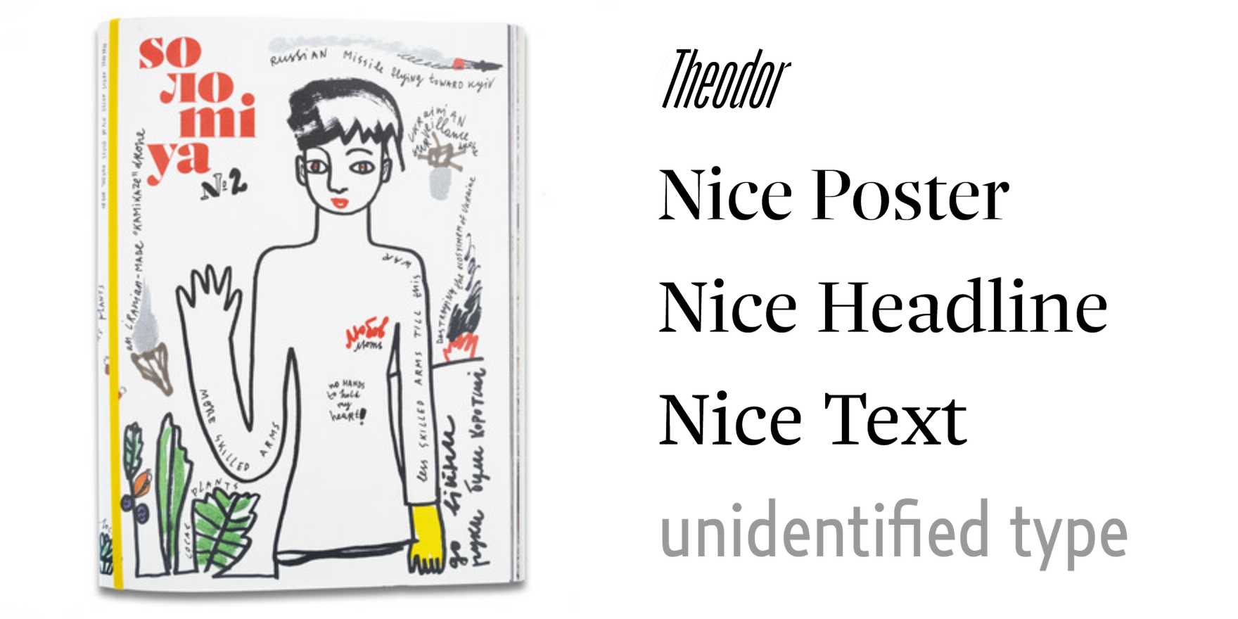 Solomiya magazine, Nº 2 - Fonts In Use