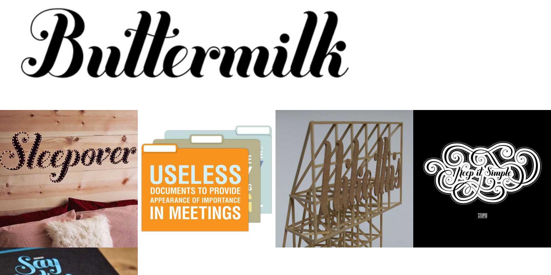 Buttermilk in use - Fonts In Use