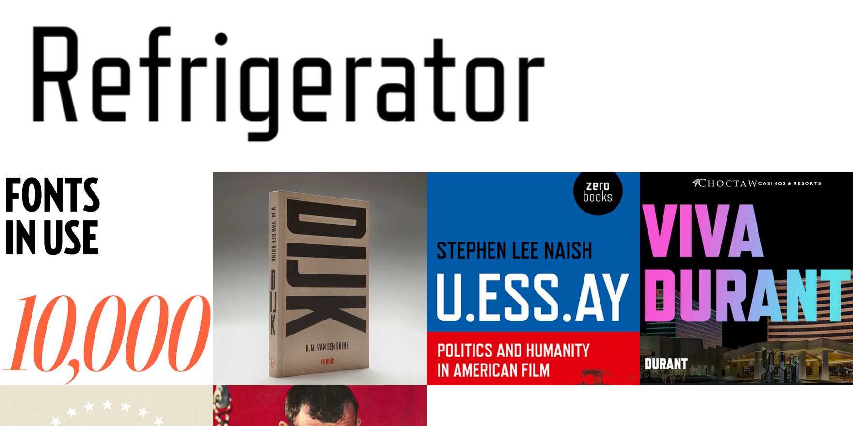 Refrigerator in use - Fonts In Use