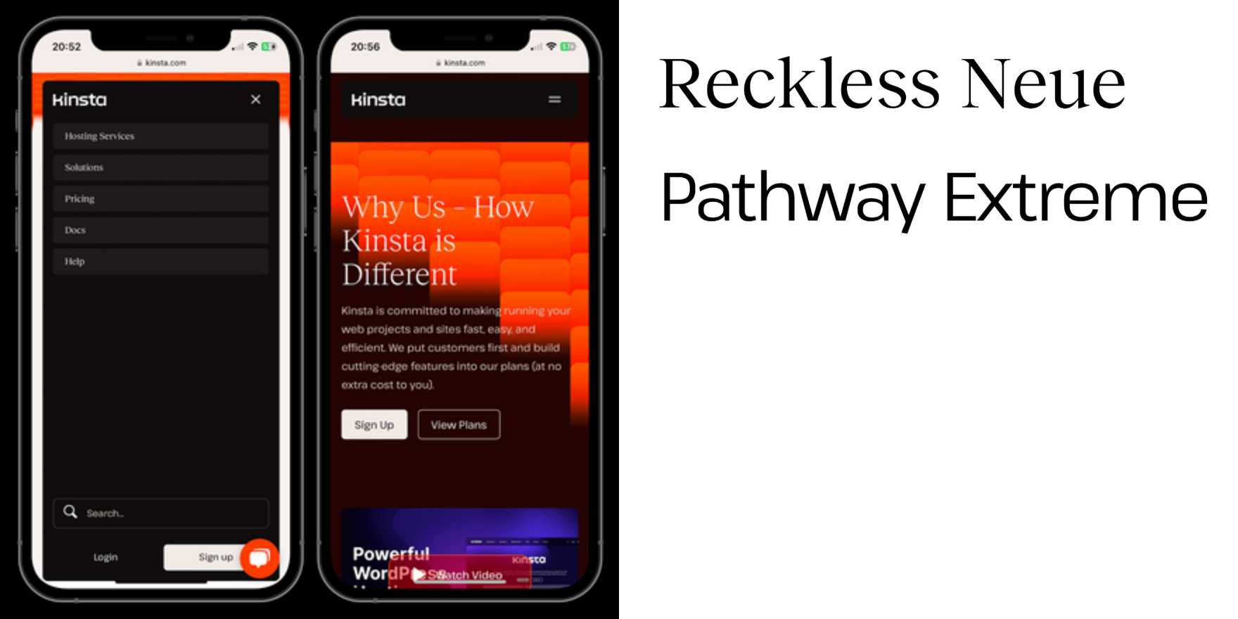 Kinsta website - Fonts In Use