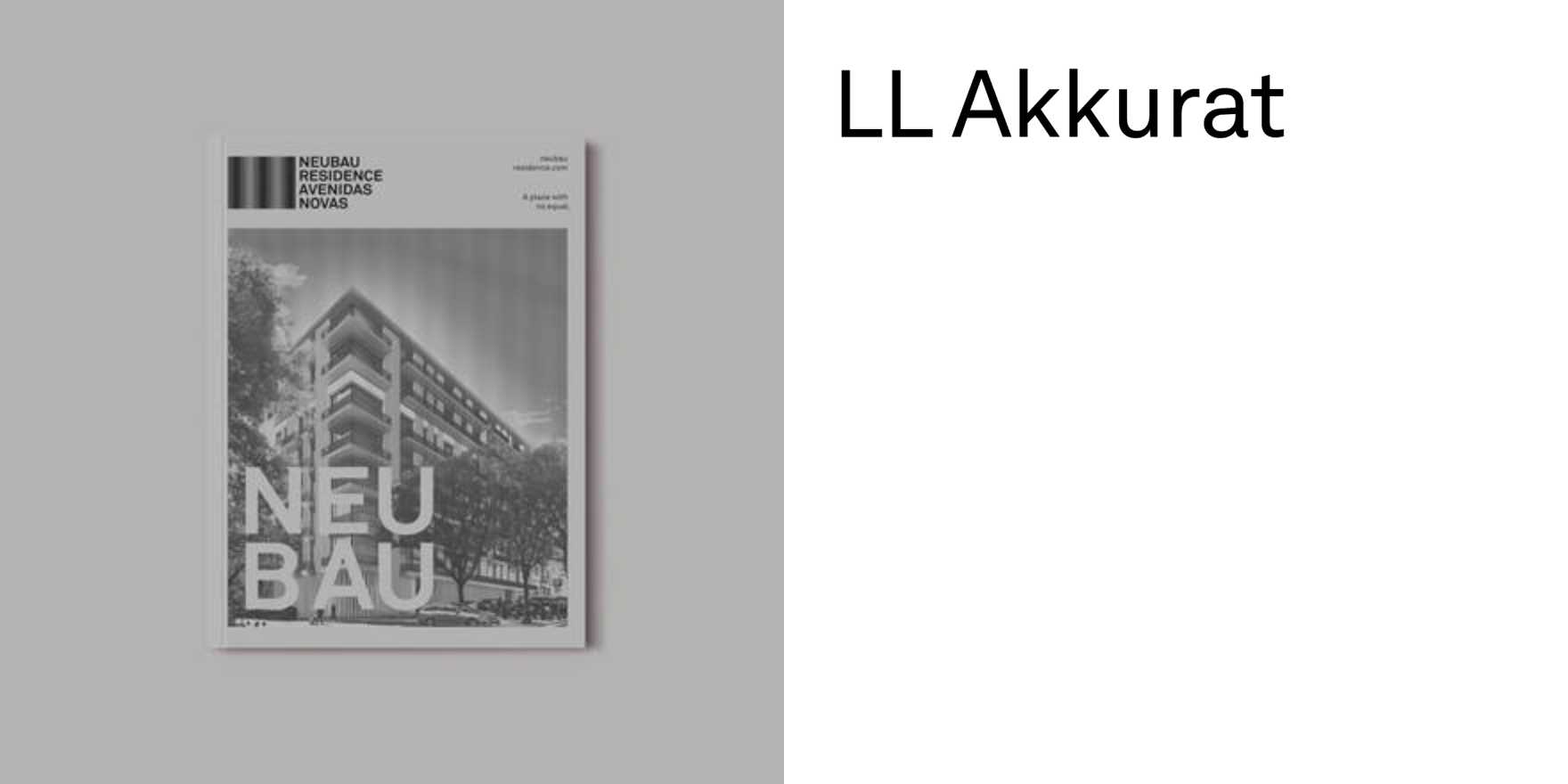 Neubau residence - Fonts In Use