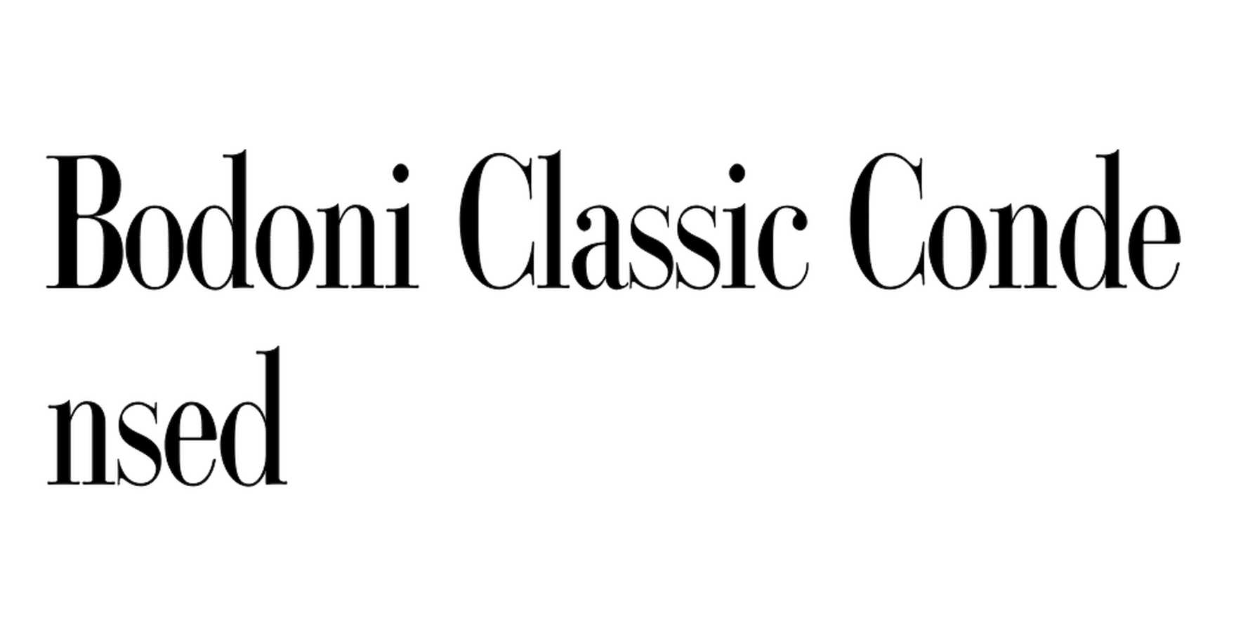 bodoni font logo