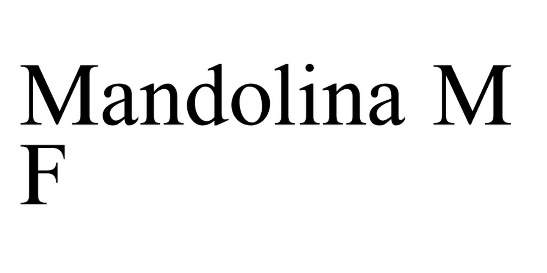 Mandolina MF in use - Fonts In Use