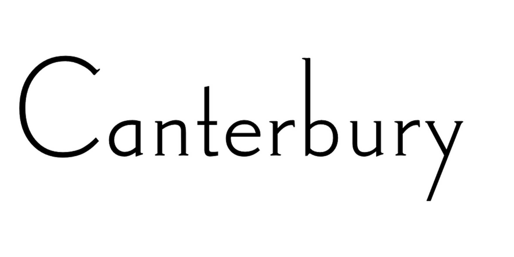 Canterbury in use - Fonts In Use