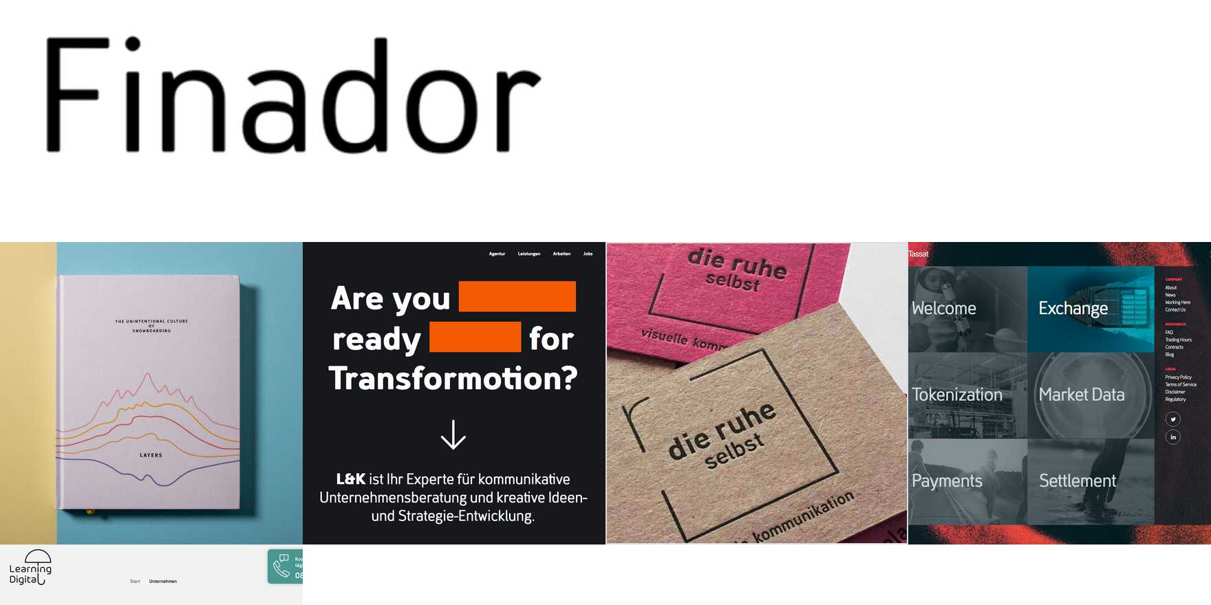 Finador in use - Fonts In Use