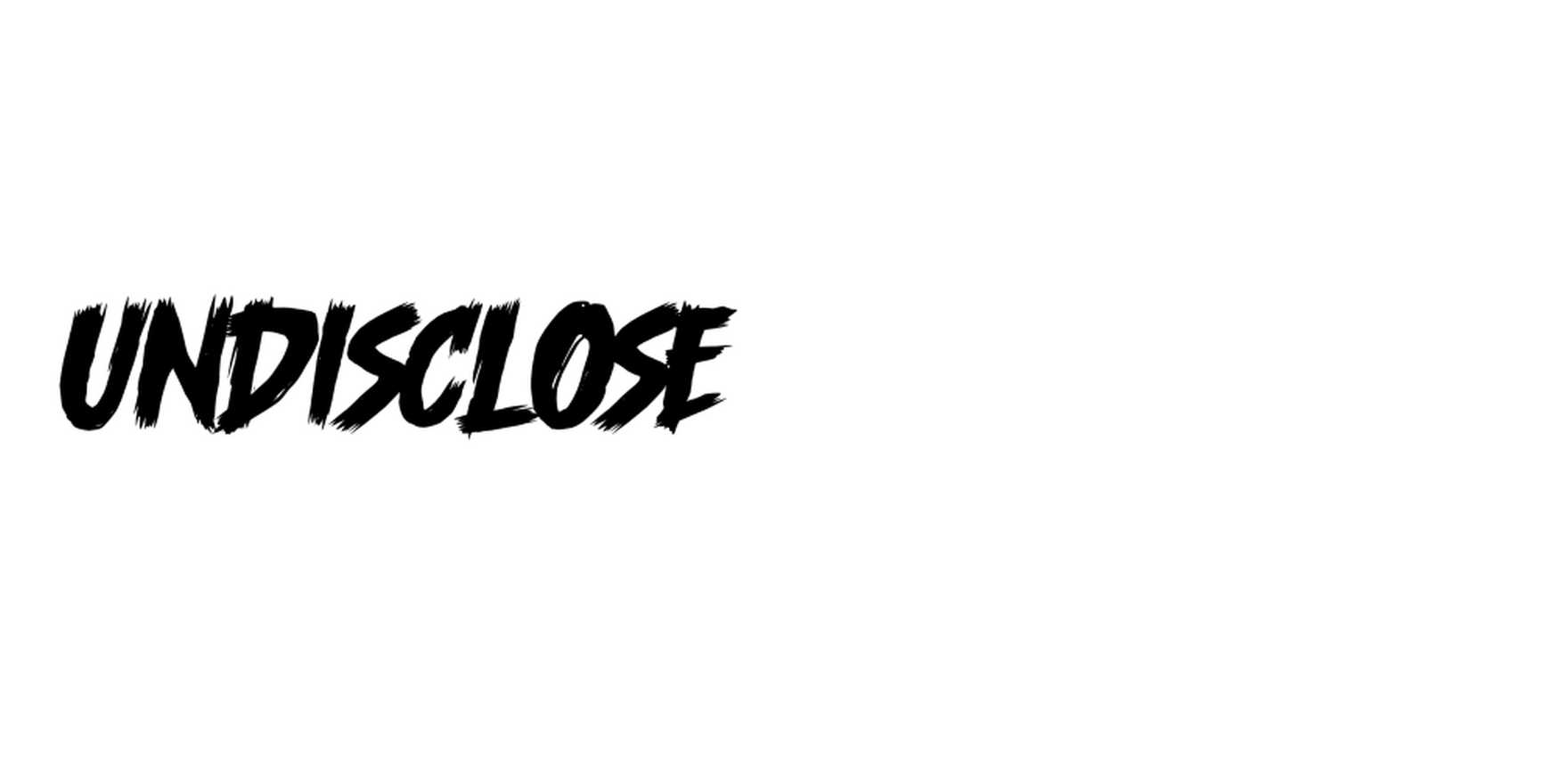 Undisclose in use - Fonts In Use