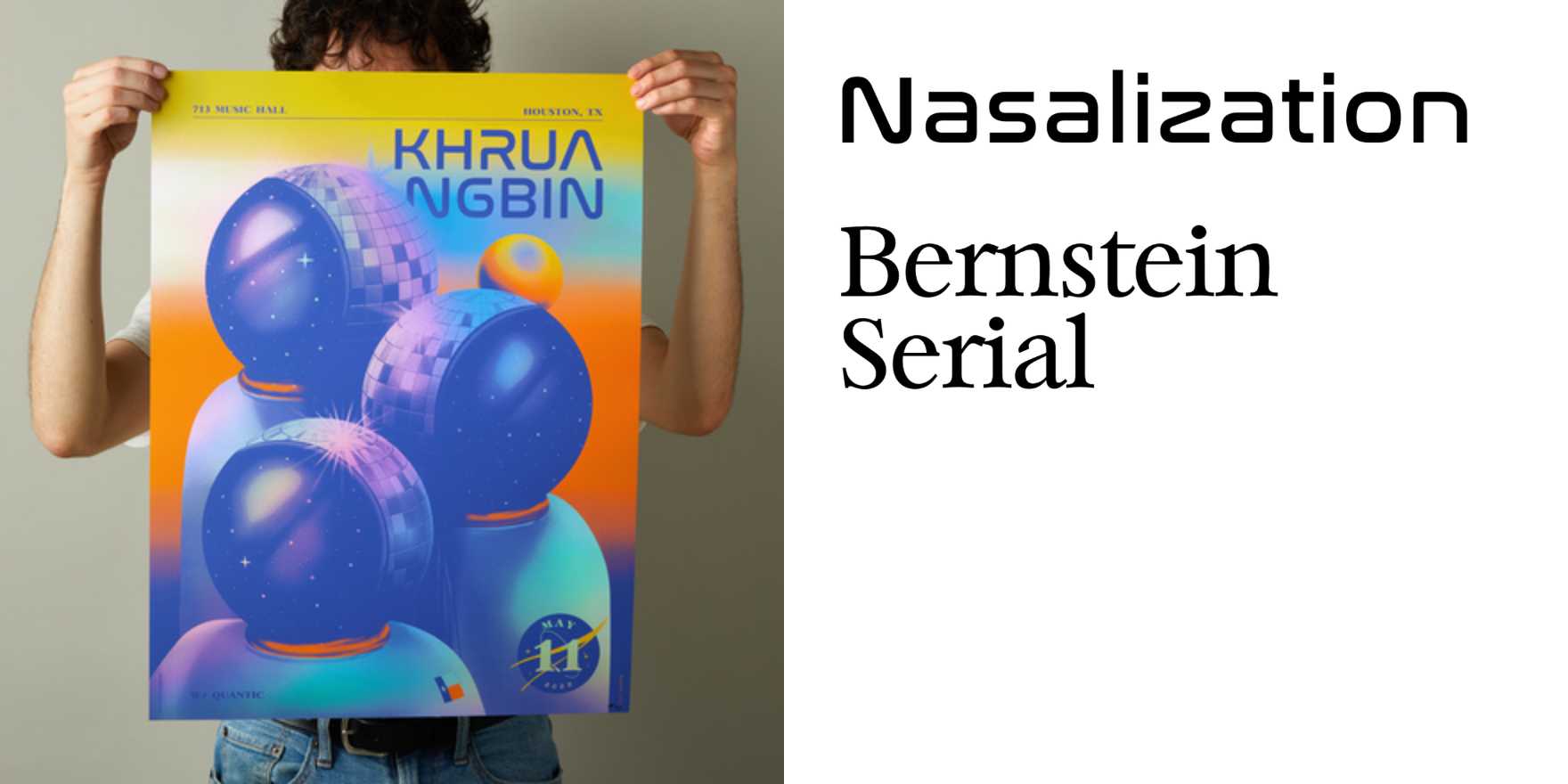 Khruangbin – “Ignition, Sequence, Start” concert posters - Fonts In Use