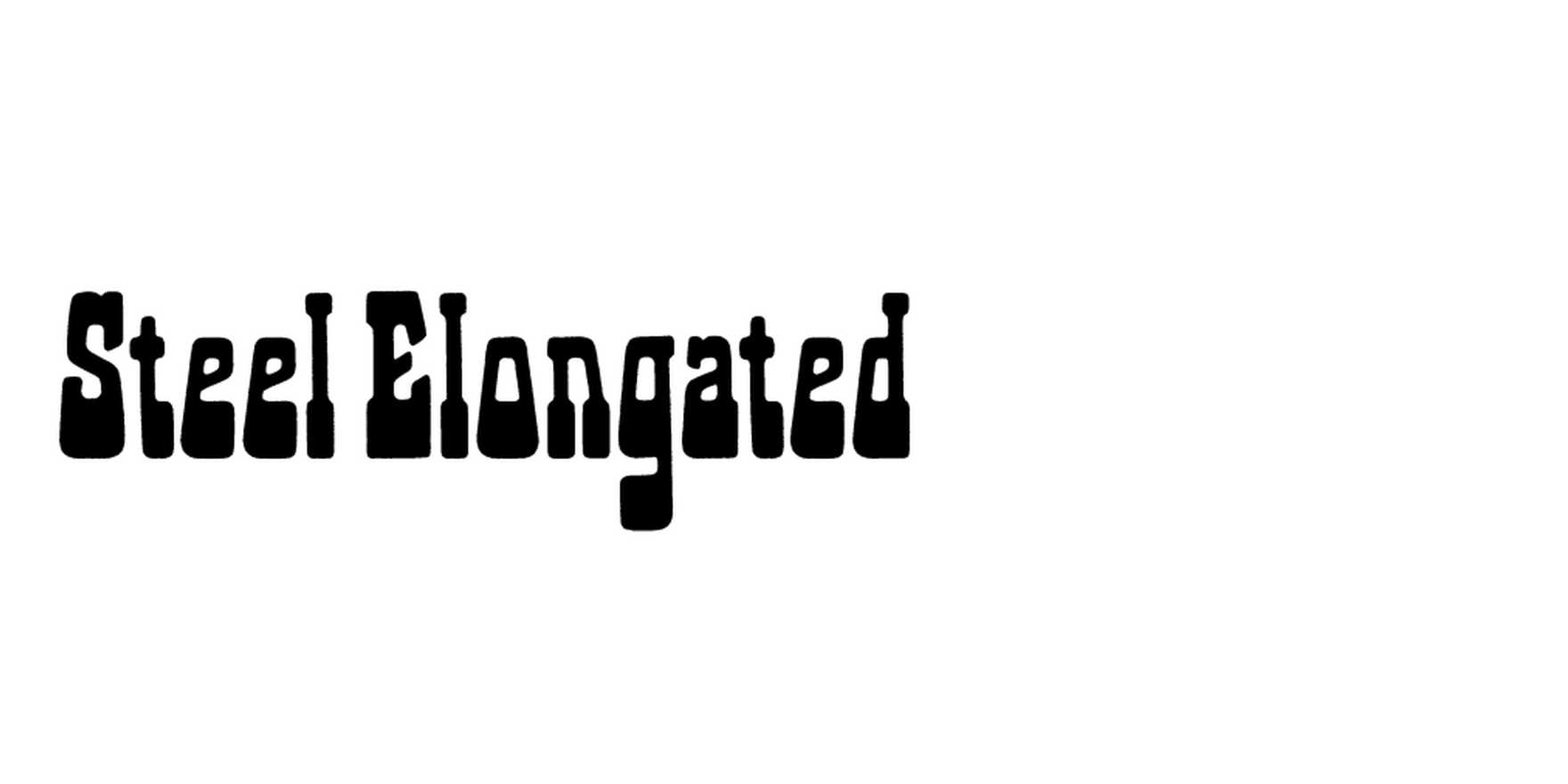 Steel Elongated in use - Fonts In Use
