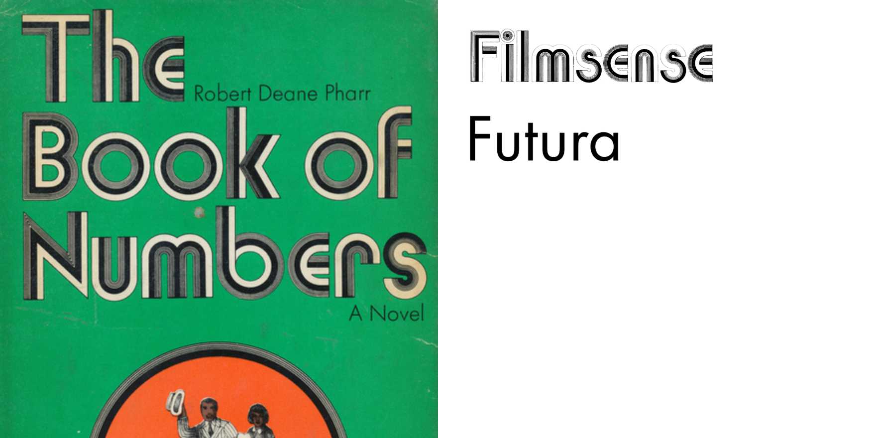 The Book of Numbers by Robert Deane Pharr (Doubleday, 1969) - Fonts In Use