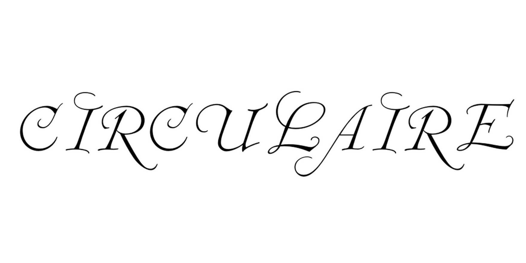Circulaire in use - Fonts In Use