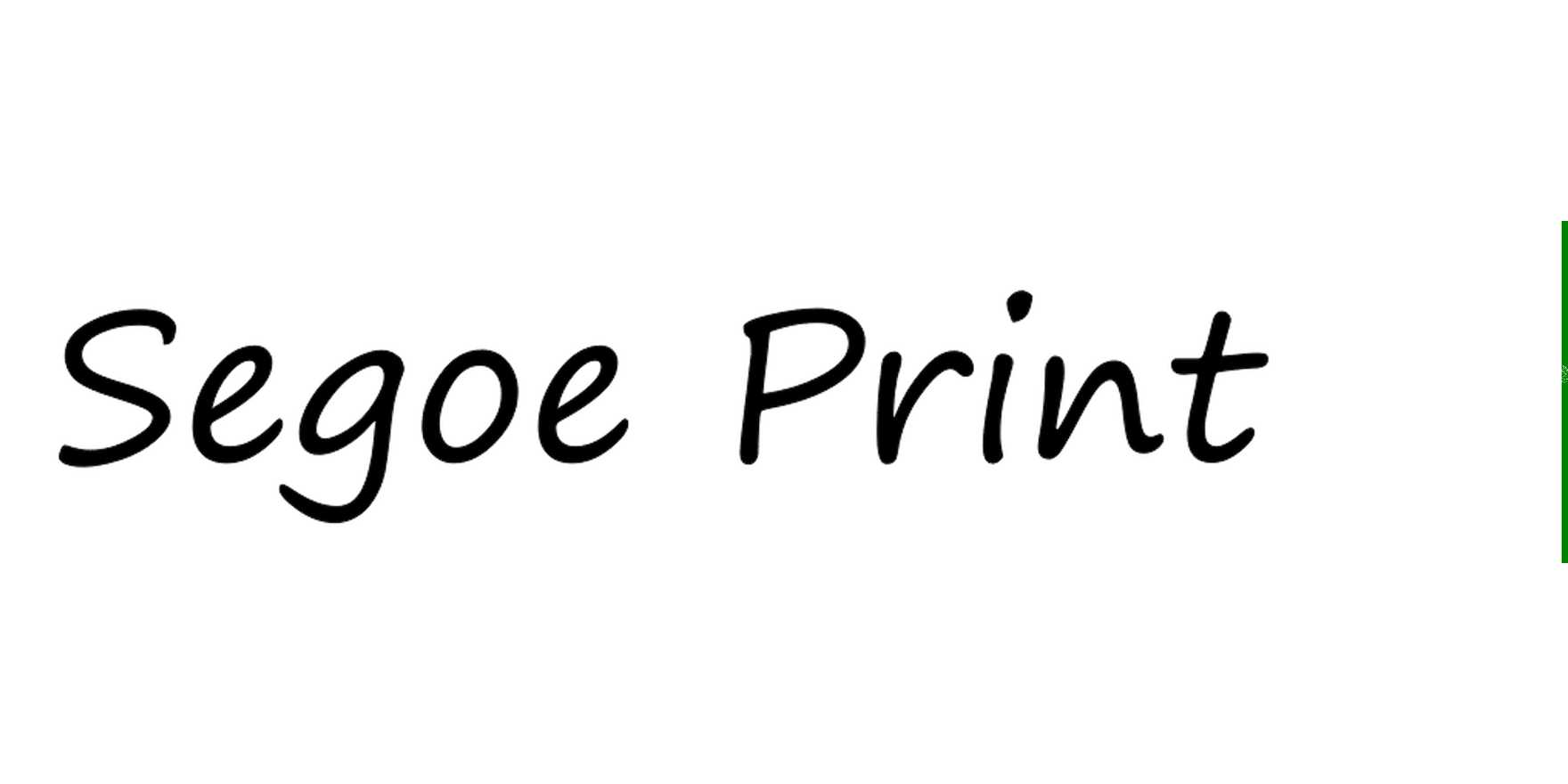 Segoe Print in use - Fonts In Use