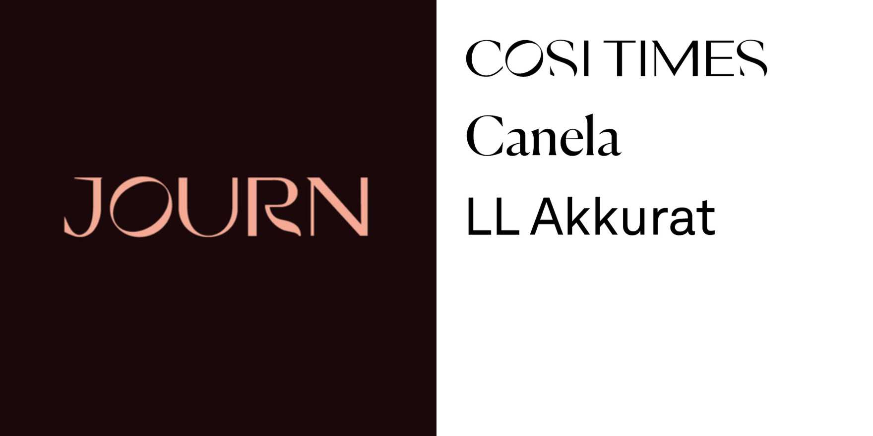 Journ - Fonts In Use