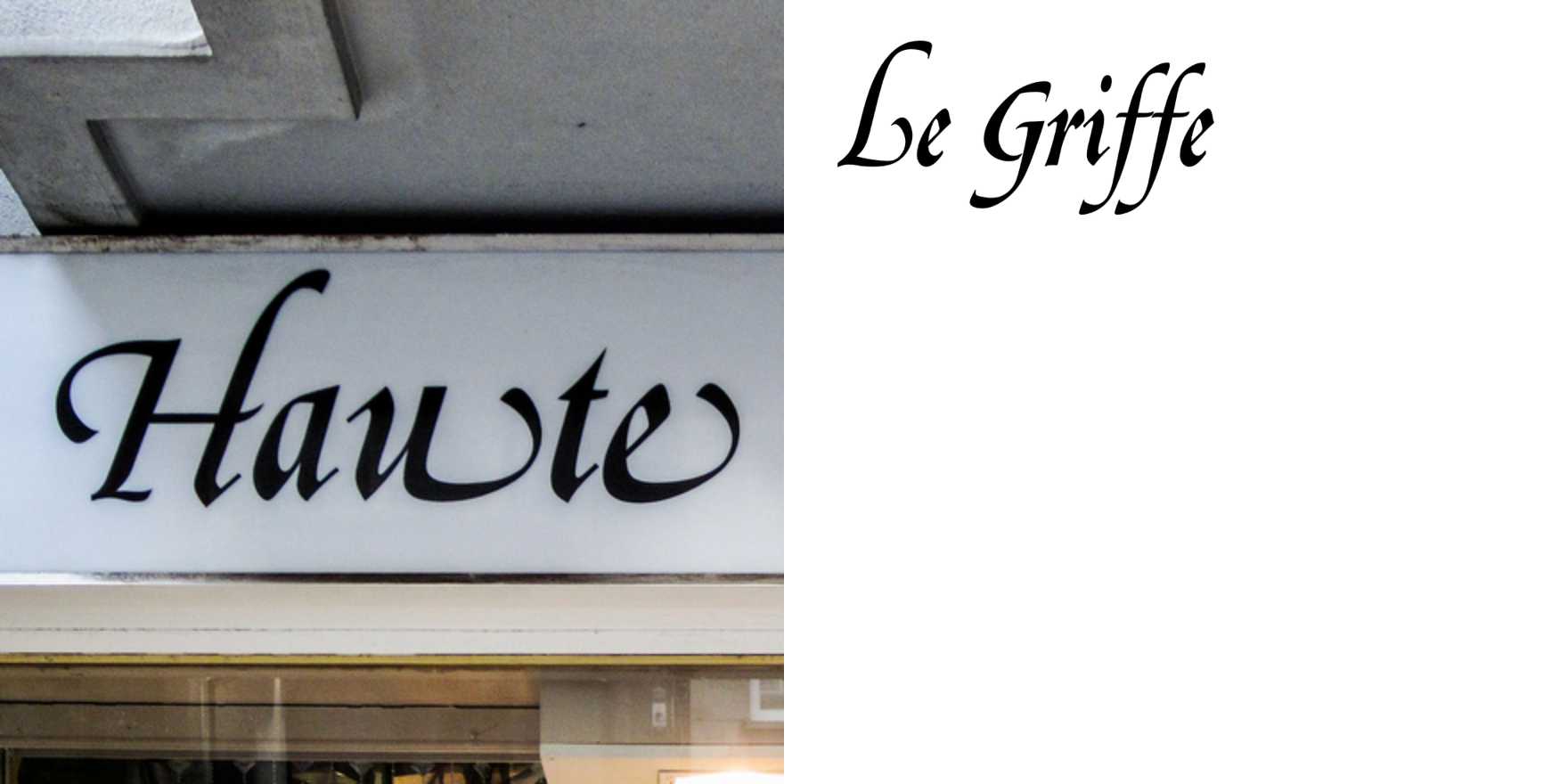 Haute Coiffure - Fonts In Use
