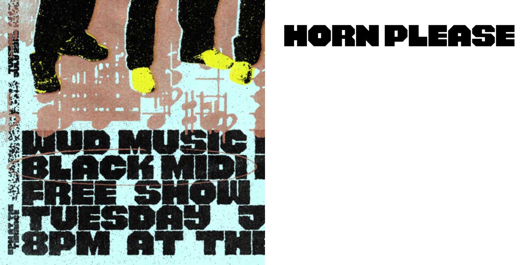 Black Midi @ The Terrace - Fonts In Use