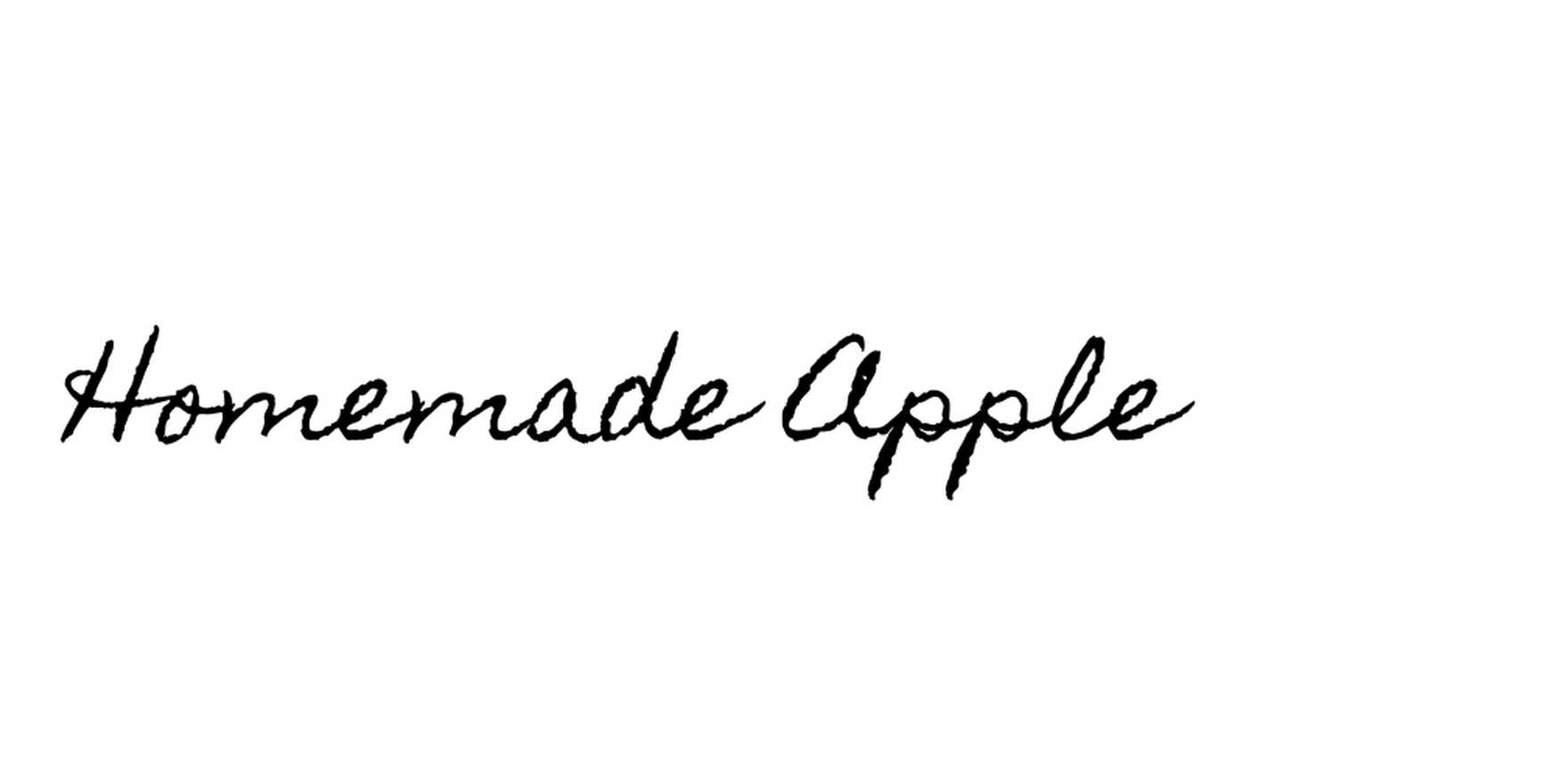 Homemade Apple in use - Fonts In Use