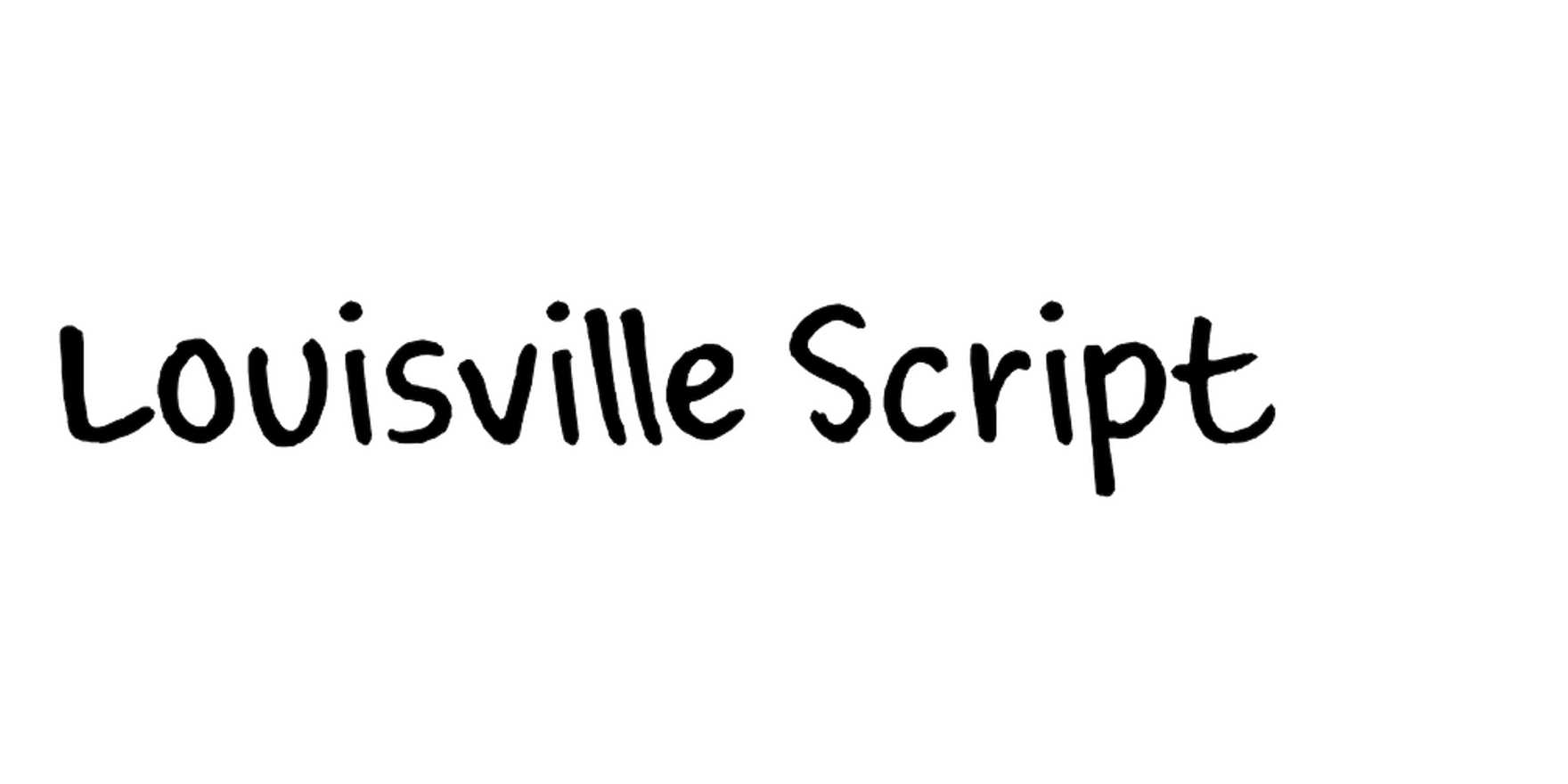 Louisville Script in use - Fonts In Use