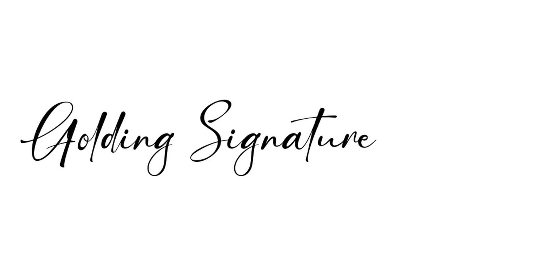 Golding Signature in use - Fonts In Use