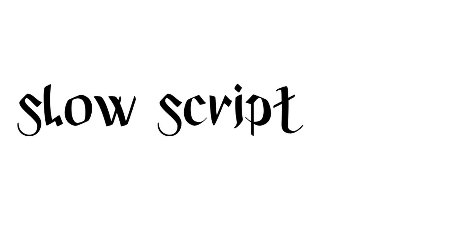 Slow Script in use - Fonts In Use