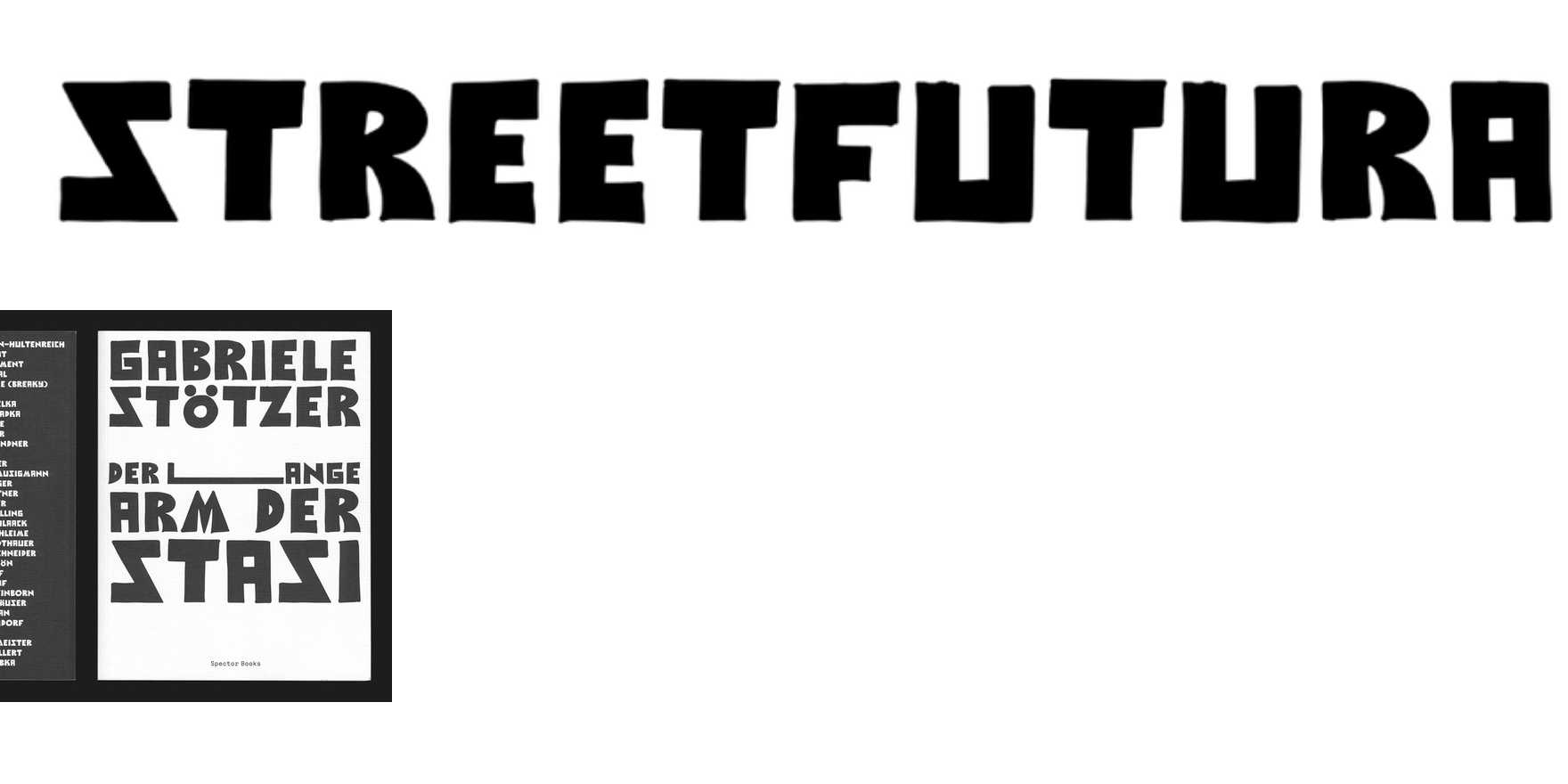 Streetfutura in use - Fonts In Use