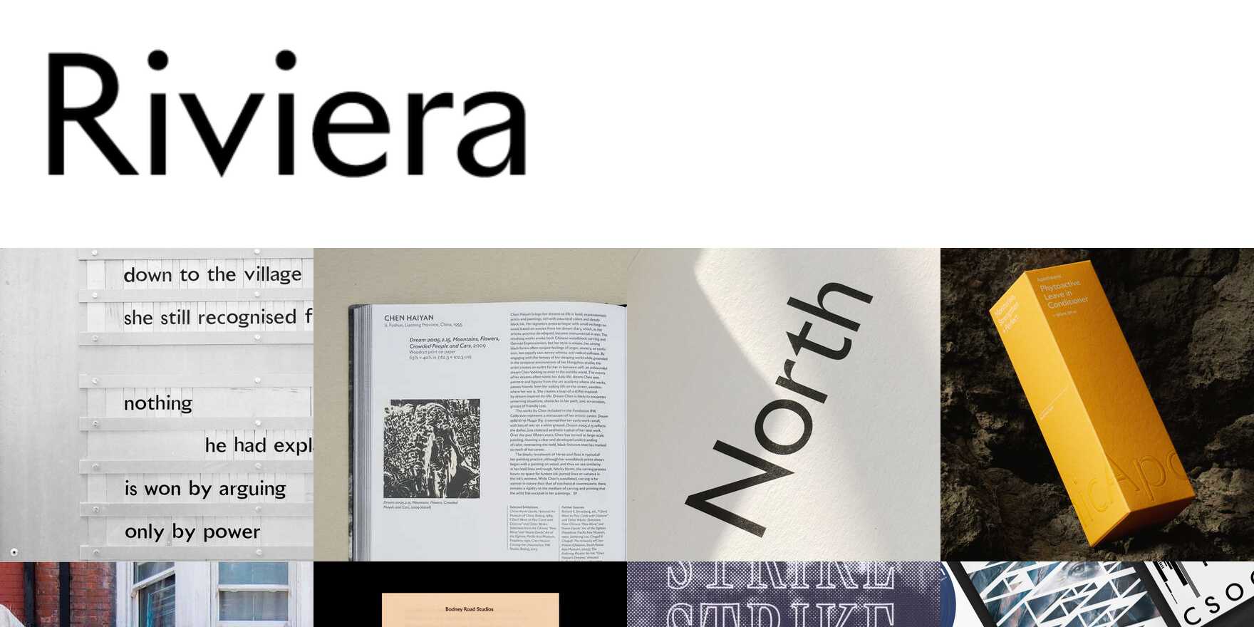 Riviera Nights in use - Fonts In Use