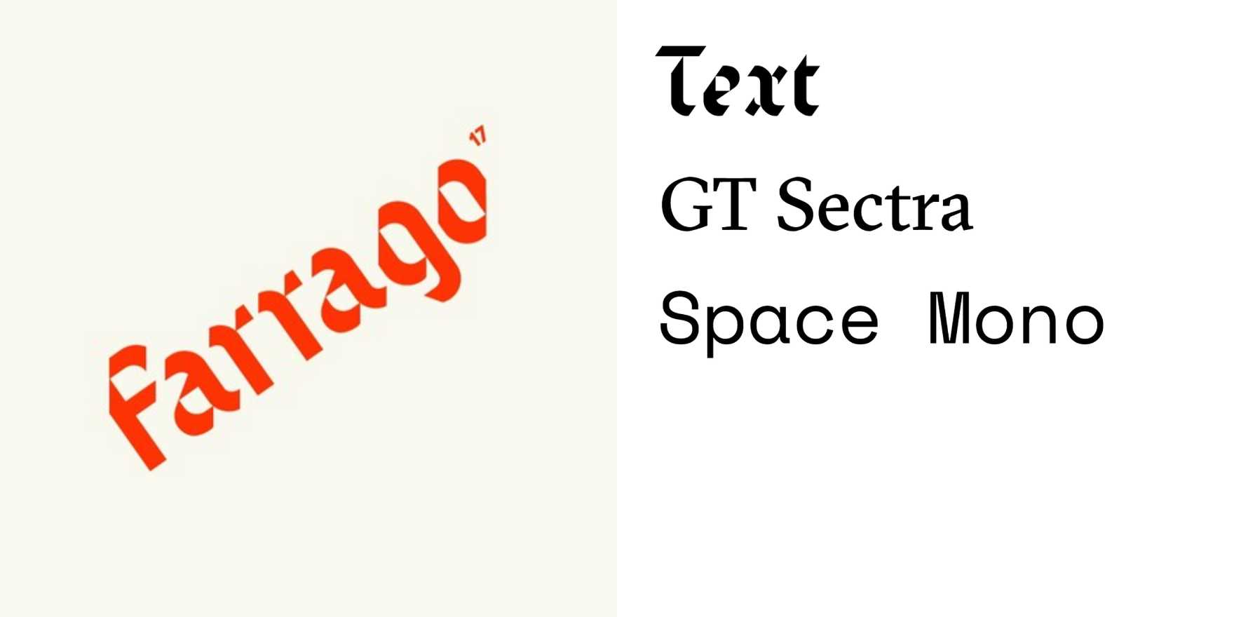 Farrago Festival - Fonts In Use