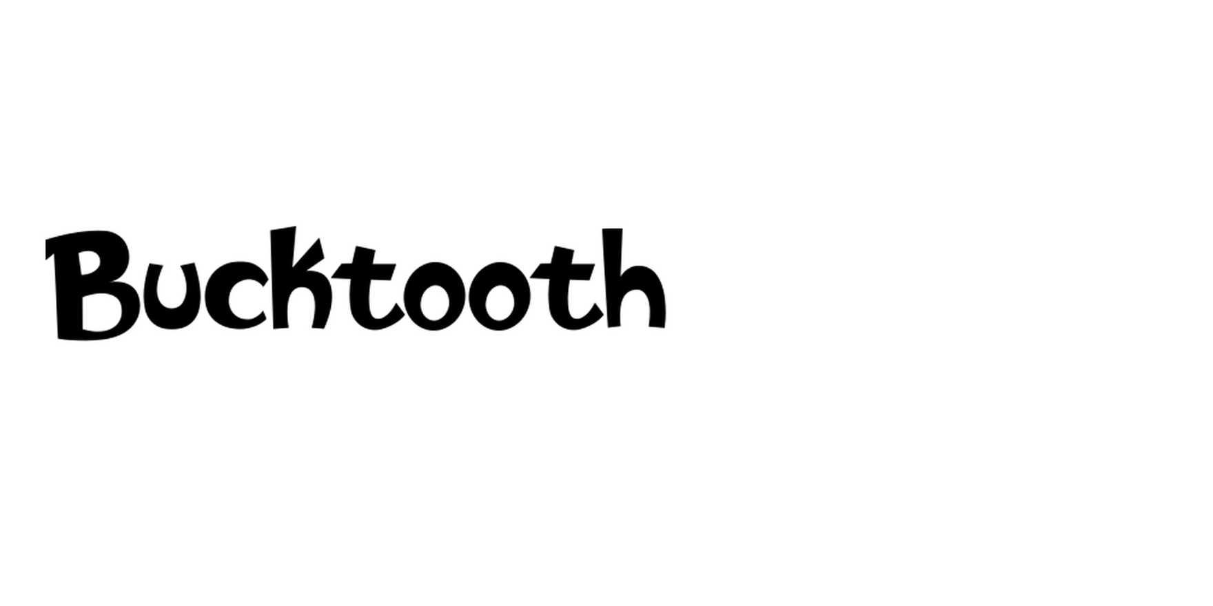 Bucktooth in use - Fonts In Use