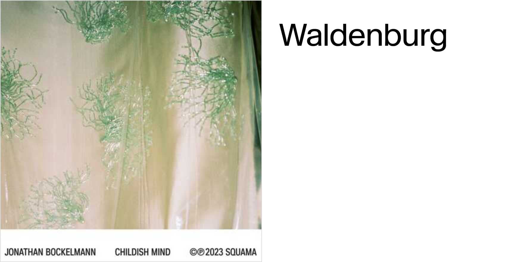 Jonathan Bockelmann – Childish Mind album art - Fonts In Use