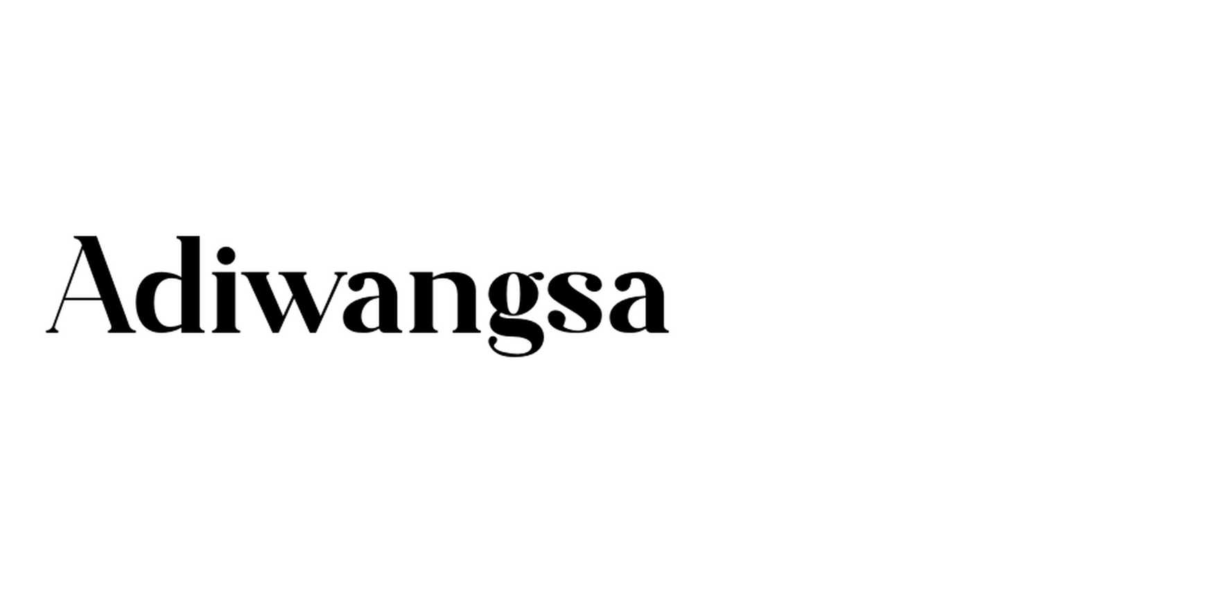 Adiwangsa in use - Fonts In Use