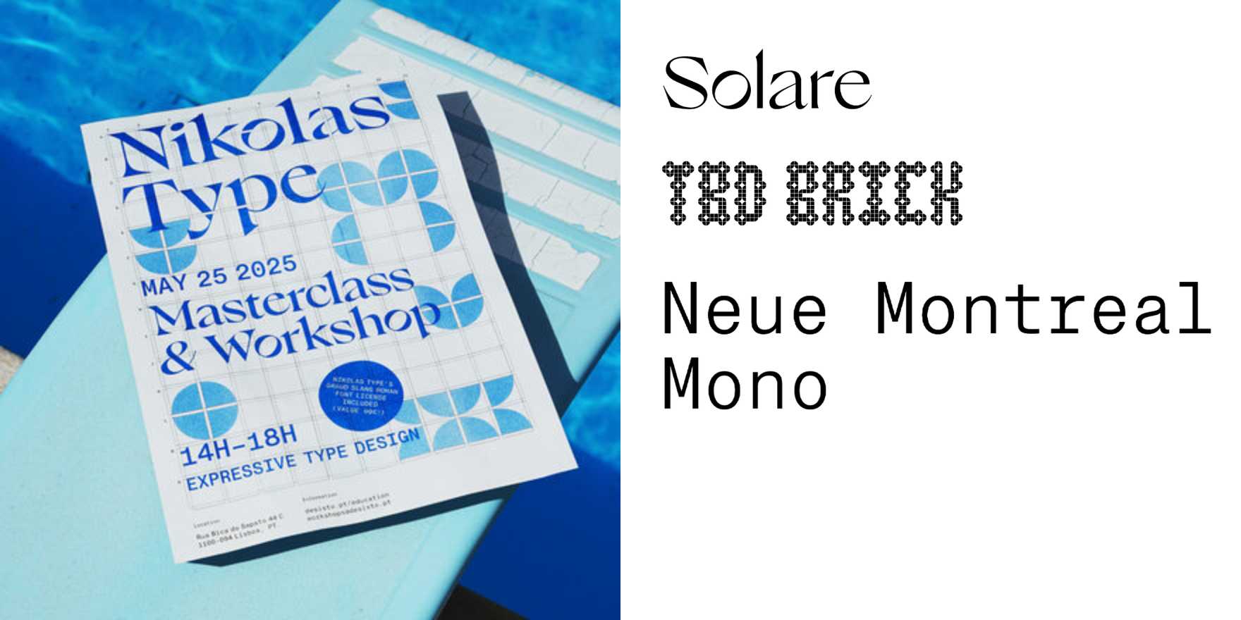 Desisto typography workshops - Fonts In Use