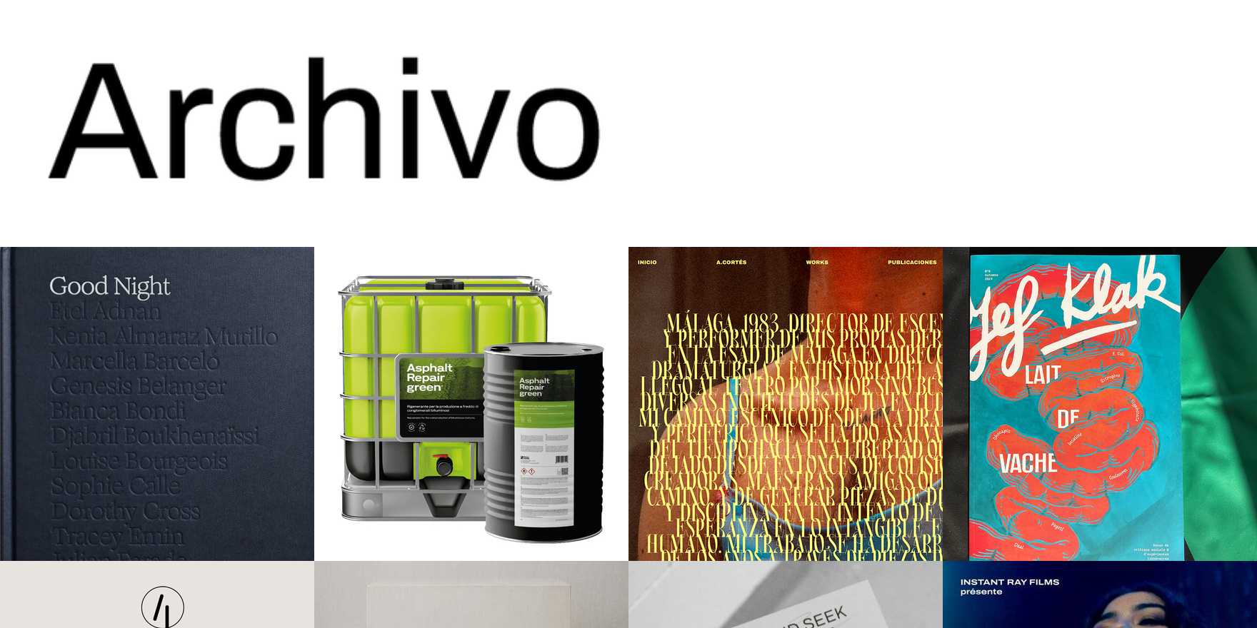 Archivo in use - Fonts In Use