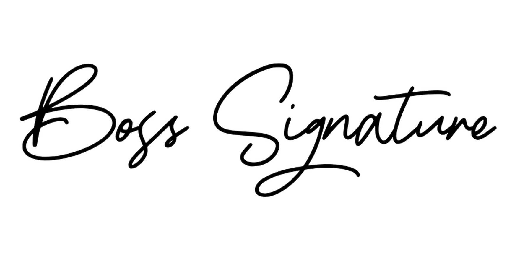 Boss Signature in use - Fonts In Use