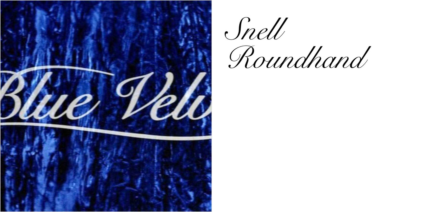 Blue Velvet title - Fonts In Use
