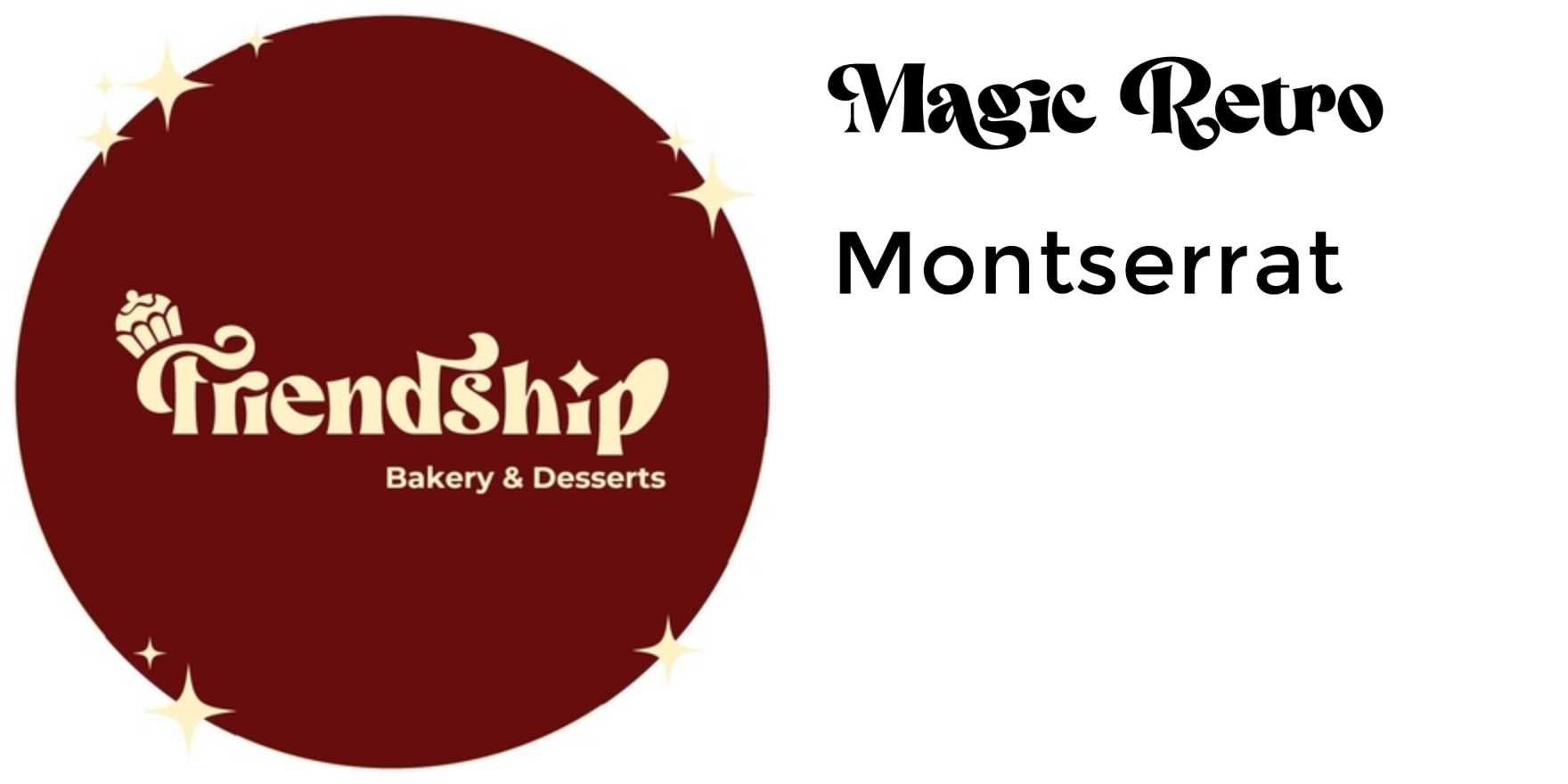 Friendship Bakery & Desserts logo - Fonts In Use