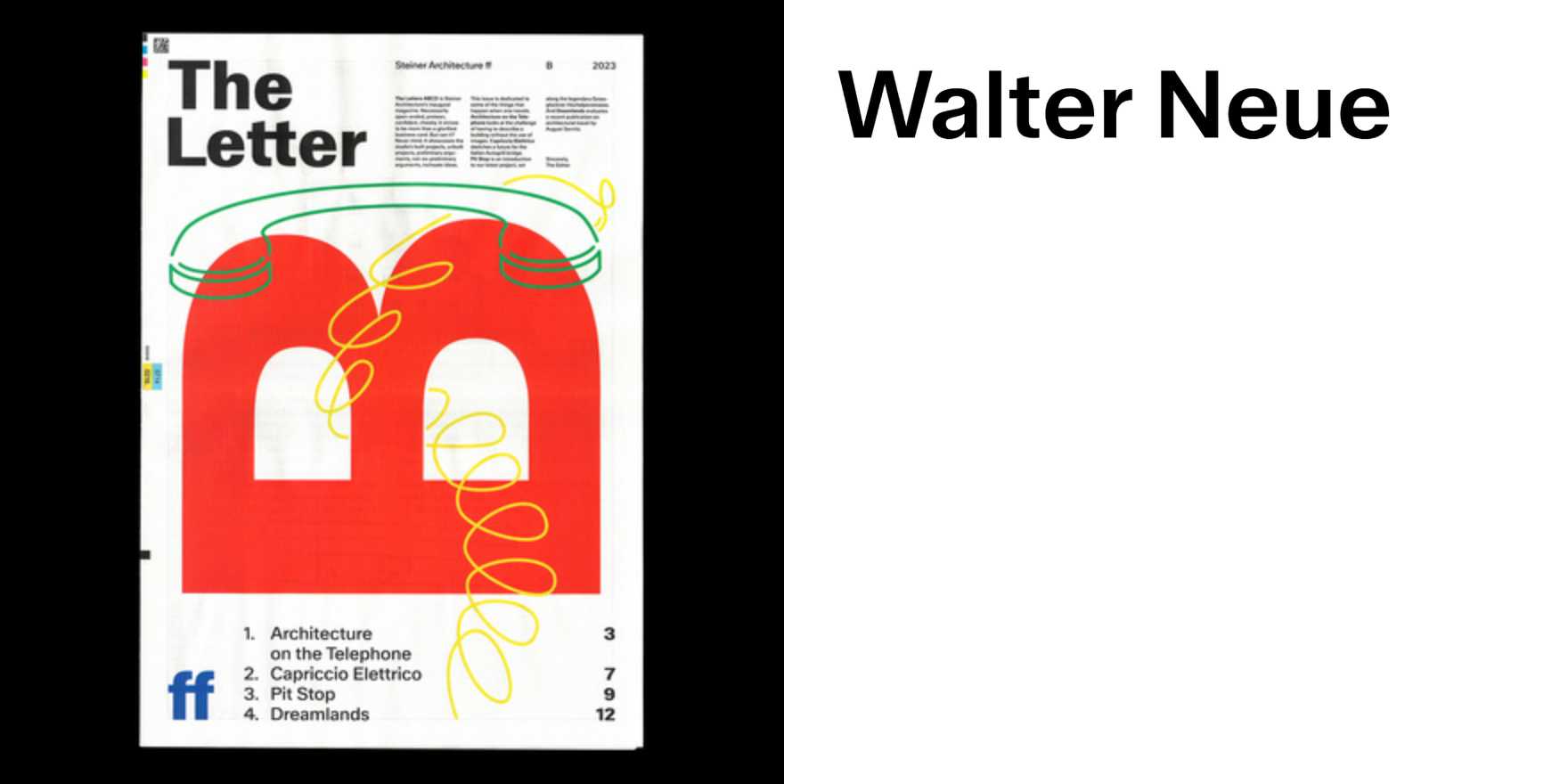 Steiner Architecture ff - Fonts In Use