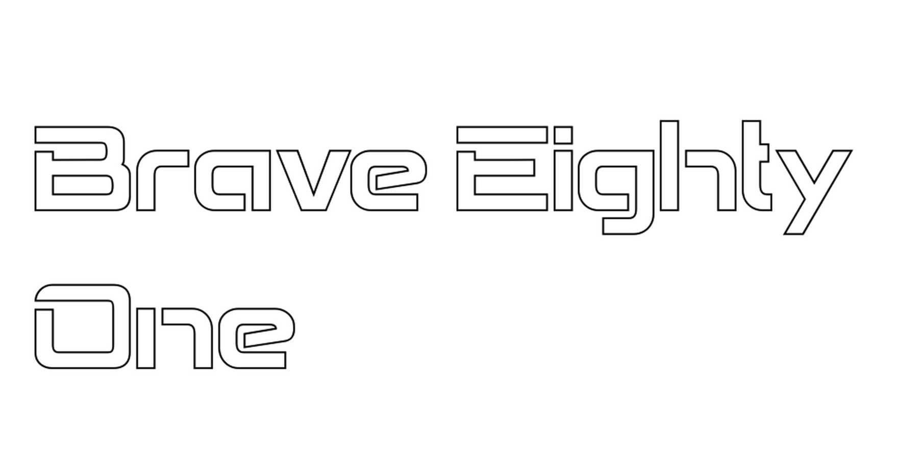 Brave Eighty One in use - Fonts In Use