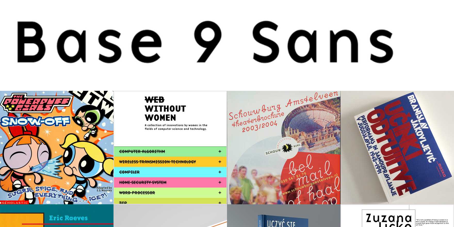 Base 9 Sans in use - Fonts In Use