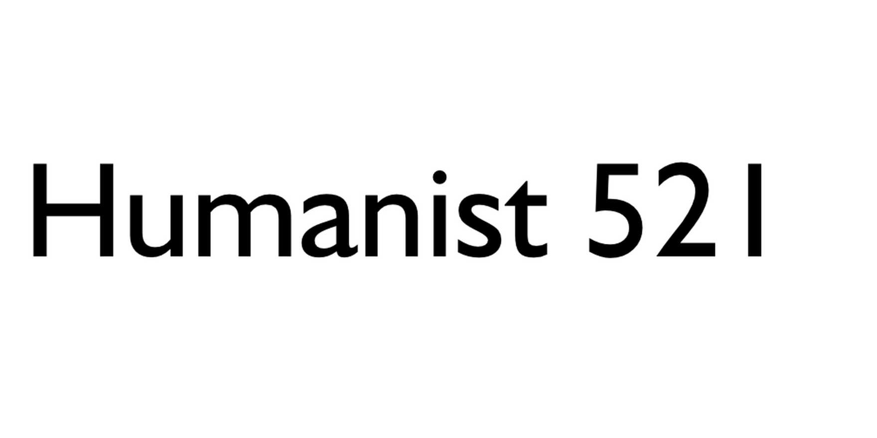 humanist type