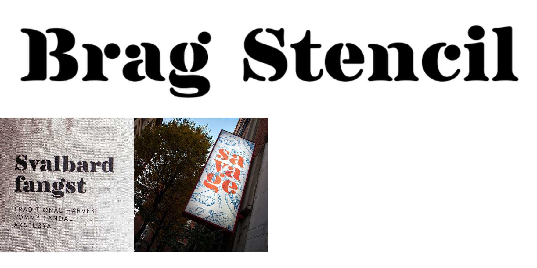 Brag Stencil in use - Fonts In Use