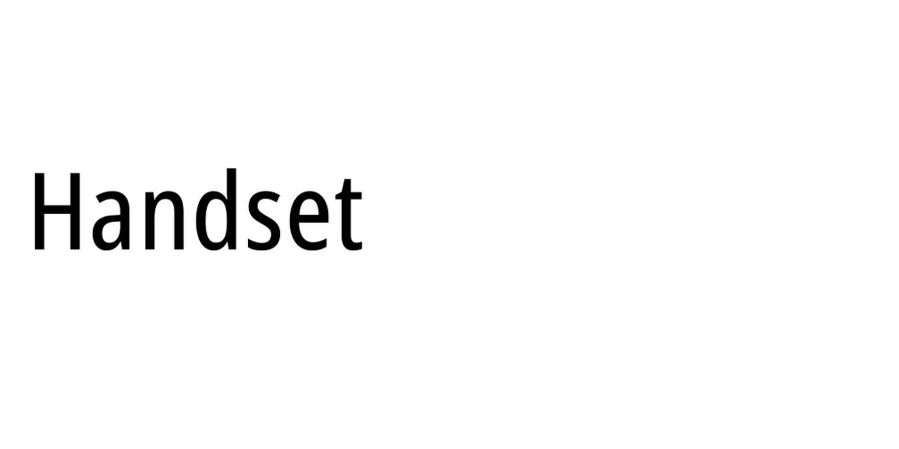 Handset in use - Fonts In Use