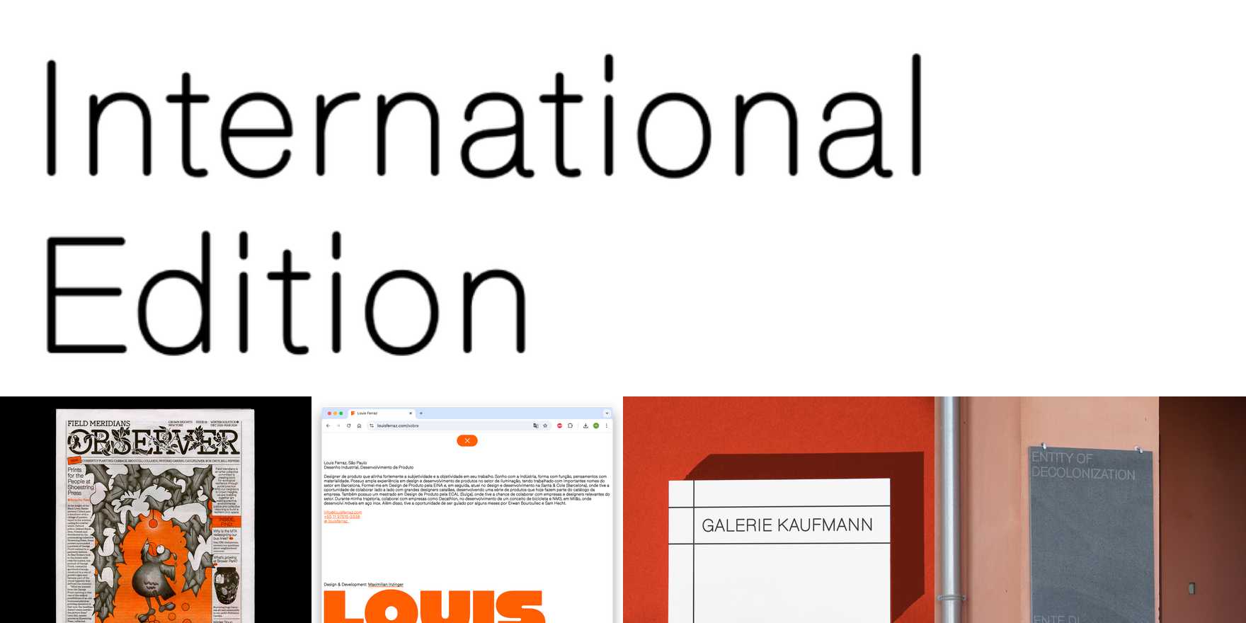 International Edition in use - Fonts In Use