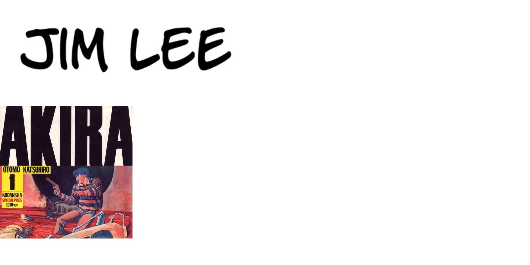 Jim Lee in use - Fonts In Use