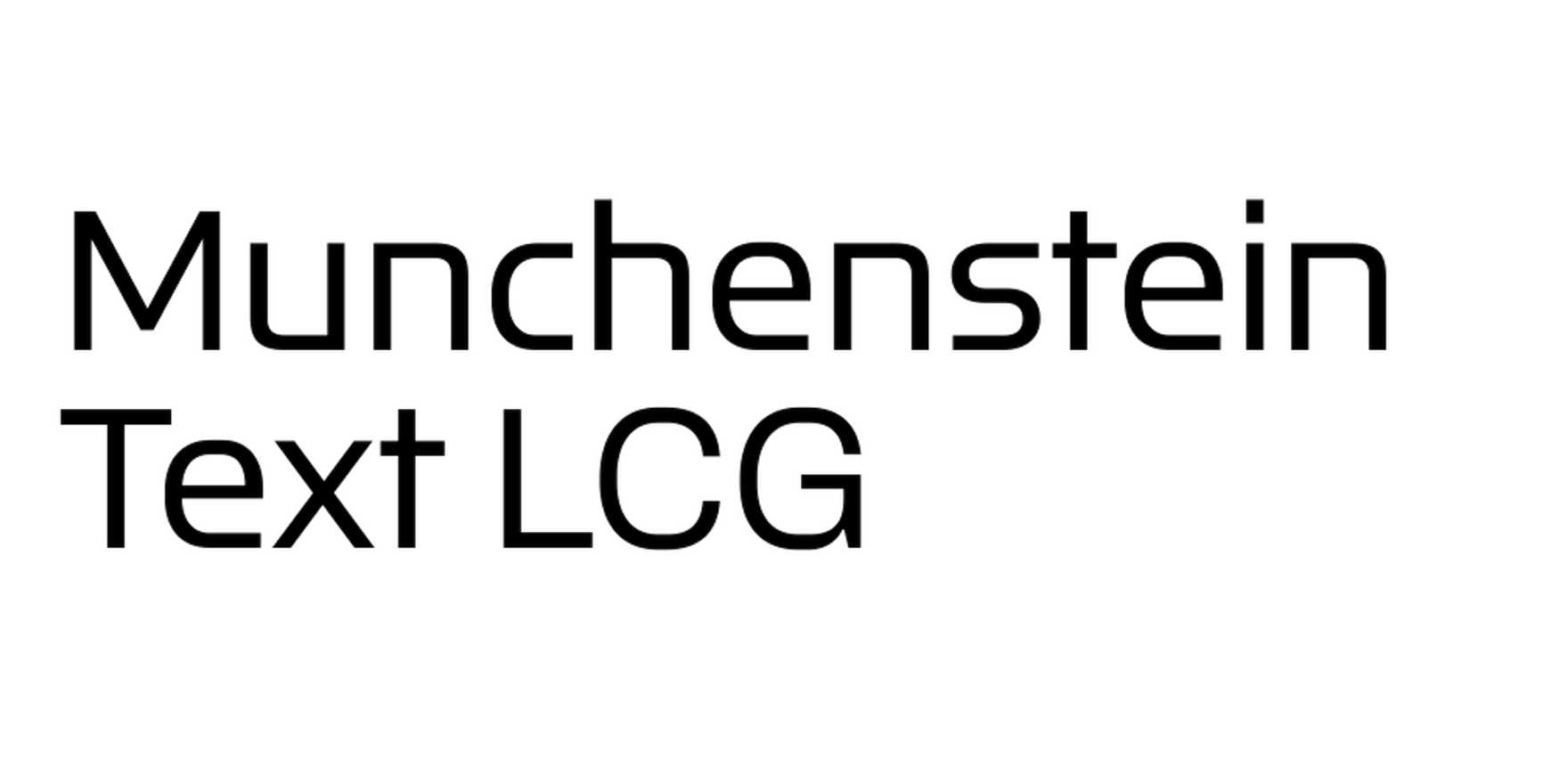 Munchenstein Text LCG in use - Fonts In Use