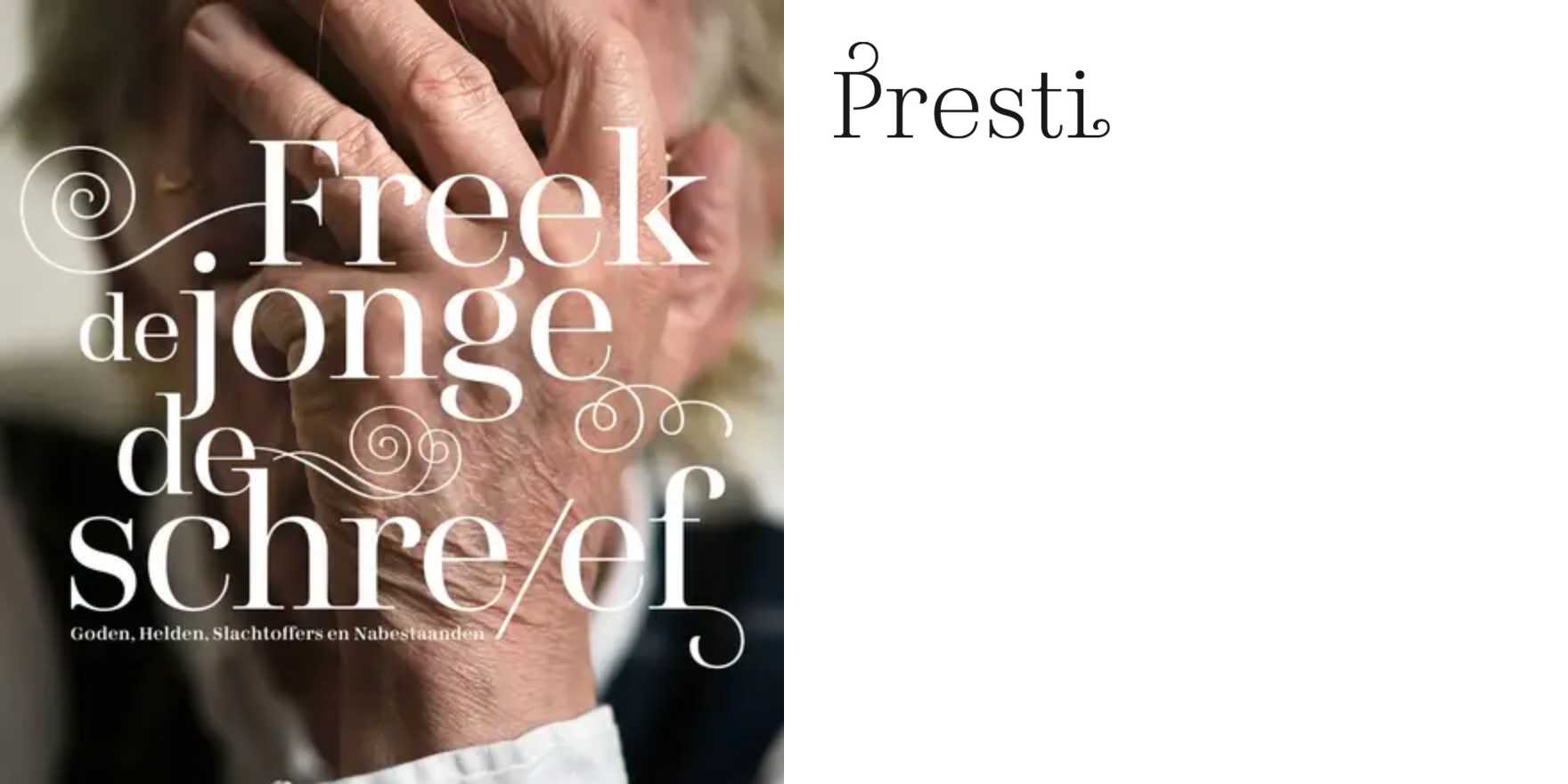 De Schreef by Freek de Jonge - Fonts In Use